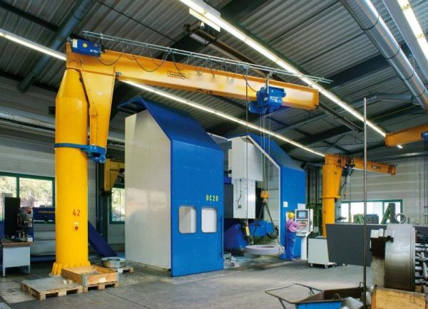 VS Pillar Jib Crane: Freestanding, 360° Slew, 10m Arm, 6.3t SWL- KRC