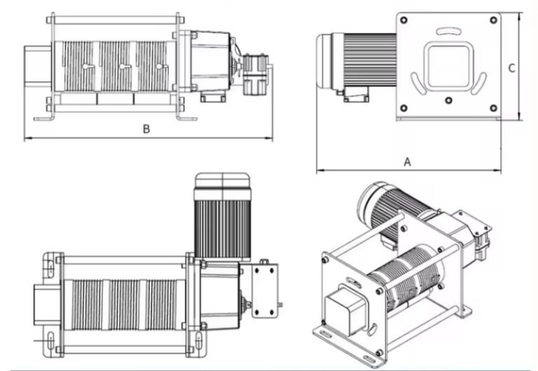 Electric Vertical Lifting Winch for Art Chandeliers | Silent & Precise ...