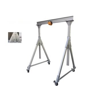 Portable Aluminum Alloy Gantry Crane - 3 Ton Capacity, Adjustable Width ...