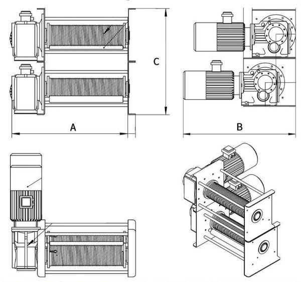High-Efficiency Industrial Winch with Electromagnetic Brake ...