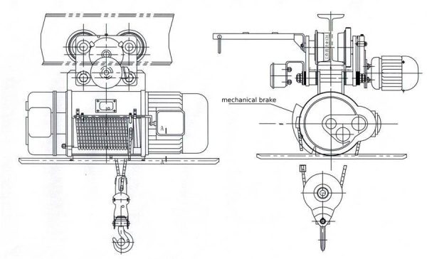 Metallurgical Wire Rope Electric Hoist for Molten Metal Lifting - KRC