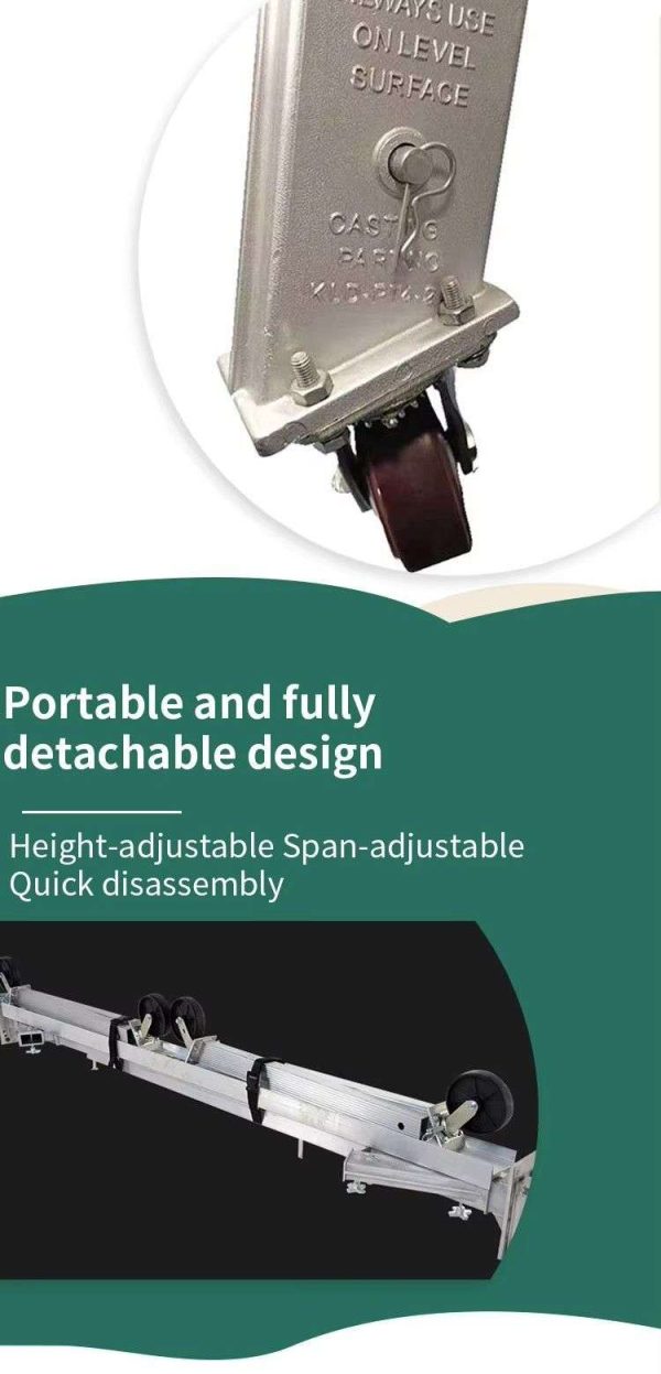 Portable Aluminum Alloy Gantry Crane - 3 Ton Capacity, Adjustable Width ...