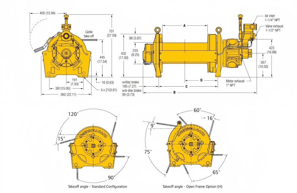 Industrial Air Winches | Ingersoll Rand Third Generation Series - KRC
