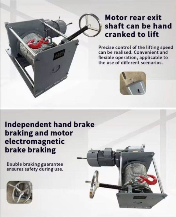 Marine Electric Winch with Dual Brakes – Reliable & Efficient- KRC